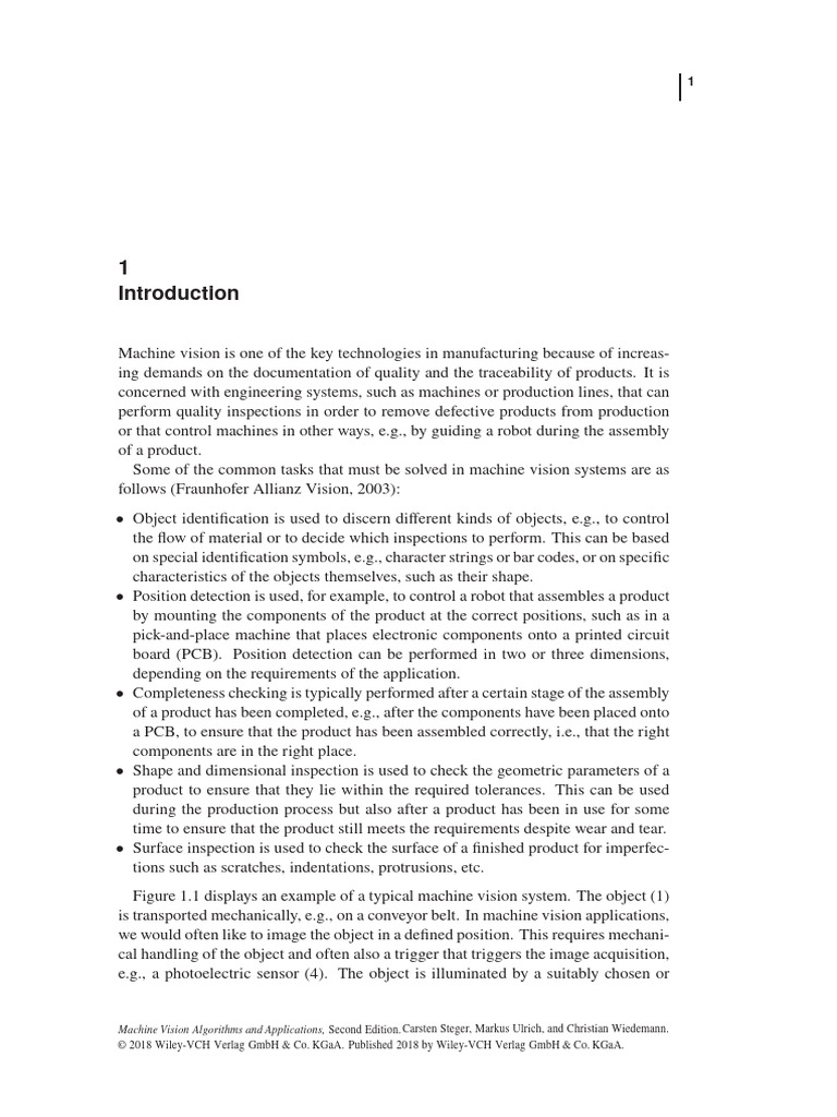 Basic Building Blocks of Machine Vision | PDF | Programmable Logic ...