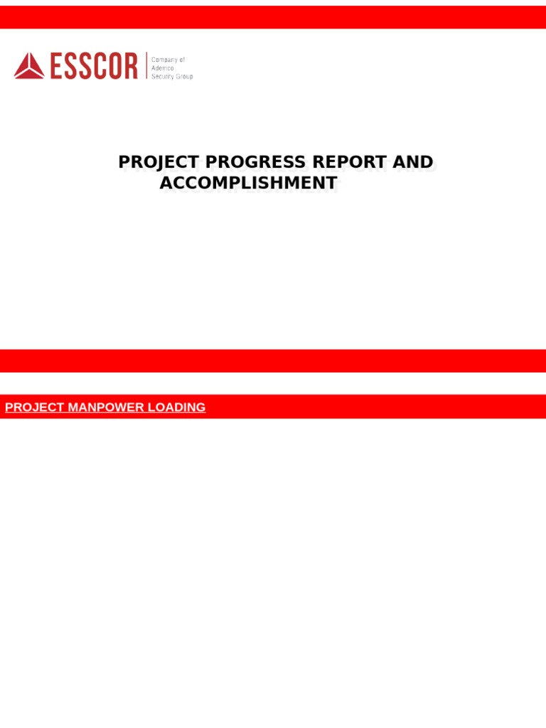 Pmi Weekly Progress Report-esscor | PDF