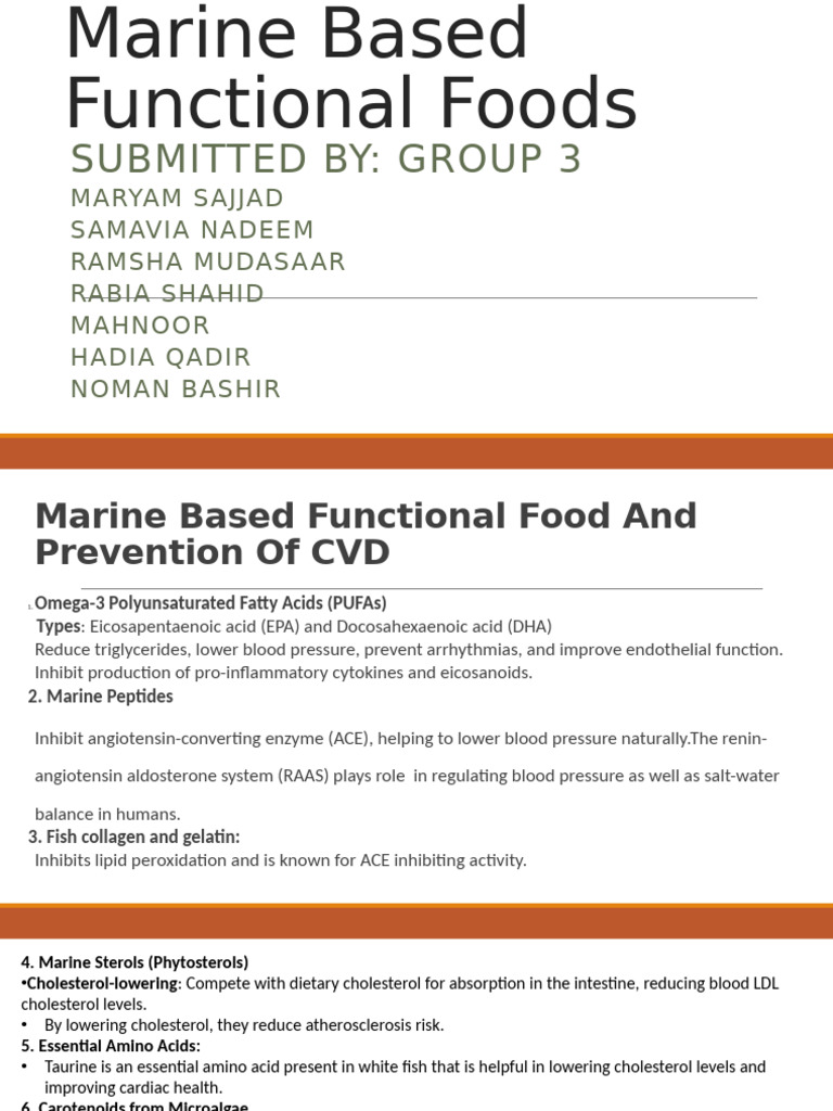 Marine Based Functional Foods | PDF | Insulin Resistance | Immune System