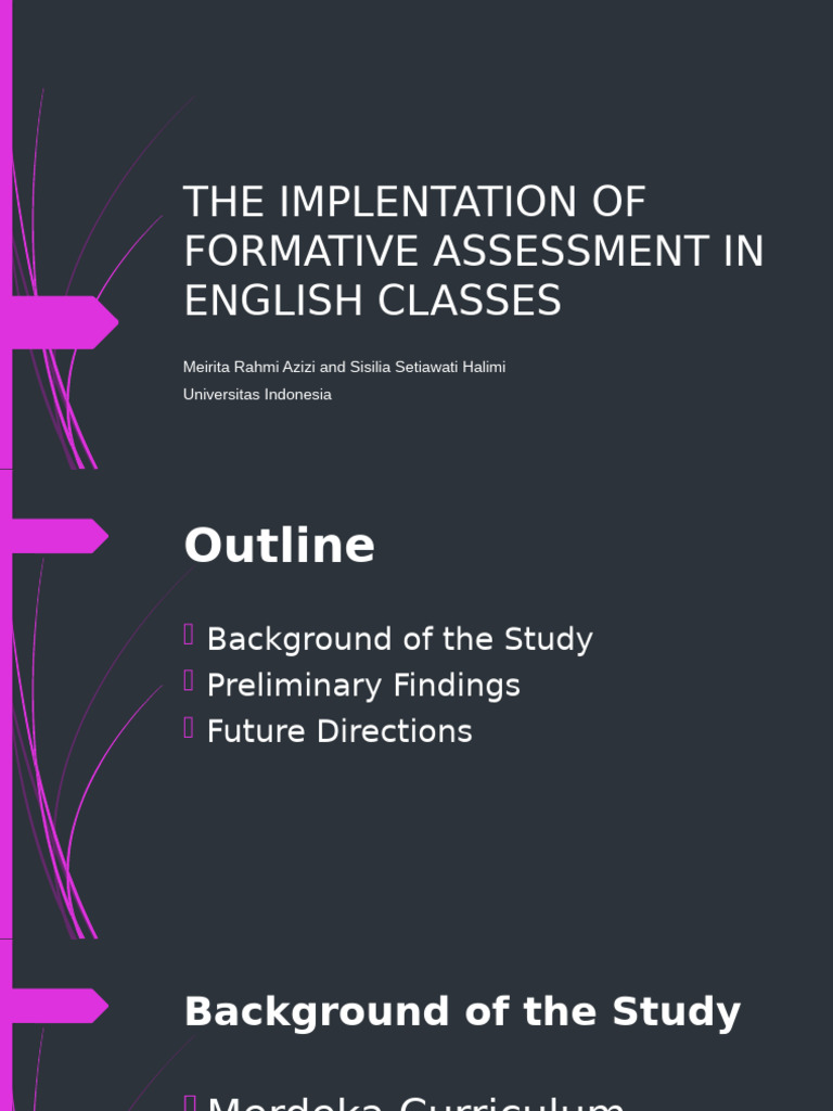 The Implementation of Formative Assessment in English Classes | PDF | Educational Assessment ...