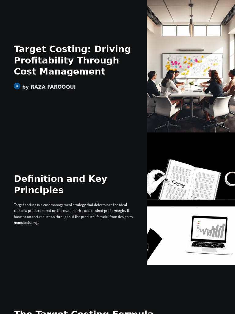 Target Costing Driving Profitability Through Cost Management | PDF ...