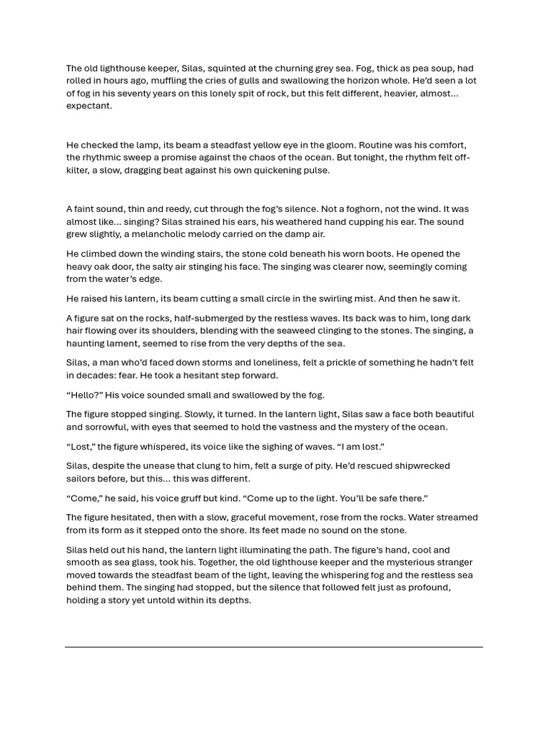 Short Fictional Story Opening For Extension 2 English | PDF