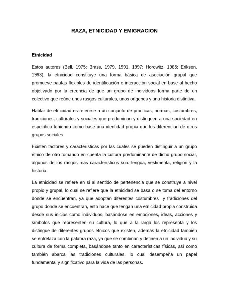 Etnicidad. Virna.. | PDF | Grupo minoritario | Racismo
