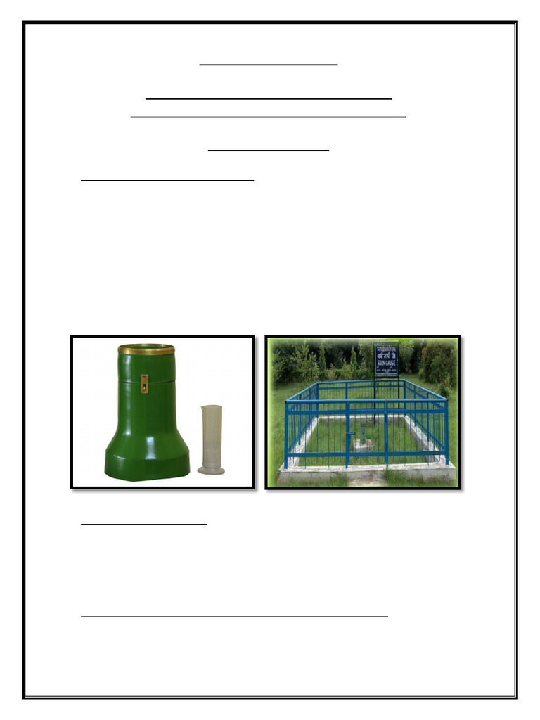 Operational Guideline - Rain Gauge | PDF | Precipitation | Rain