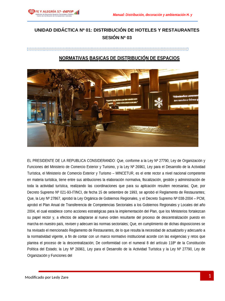 Separata N° 03 - Normas Básicas | PDF | Despensa | Cocina