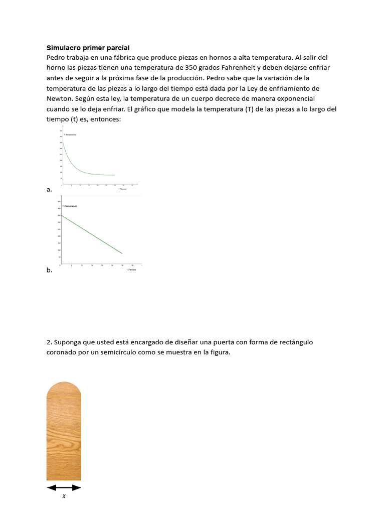 Simulacro Primer Parcial | PDF | Velocidad | Mecanica clasica