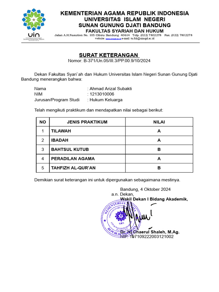Praktikum - 2024-10!04!1213010006 - Ahmad Arizal Subakti | PDF