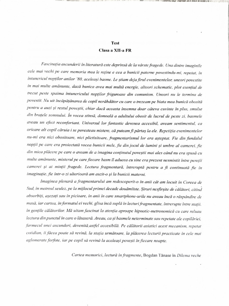 Subiecte Bac | PDF