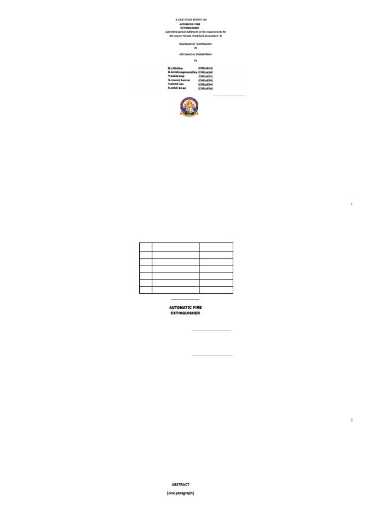 Automatic Fire Extinguisher 1 | PDF | Sensor | Safety