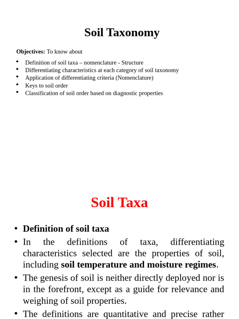 Understanding Soil Taxonomy Basics | PDF | Soil | Soil Science