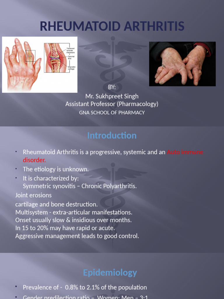 RHEUMATOID ARTHRITIS | PDF | Rheumatoid Arthritis | Arthritis
