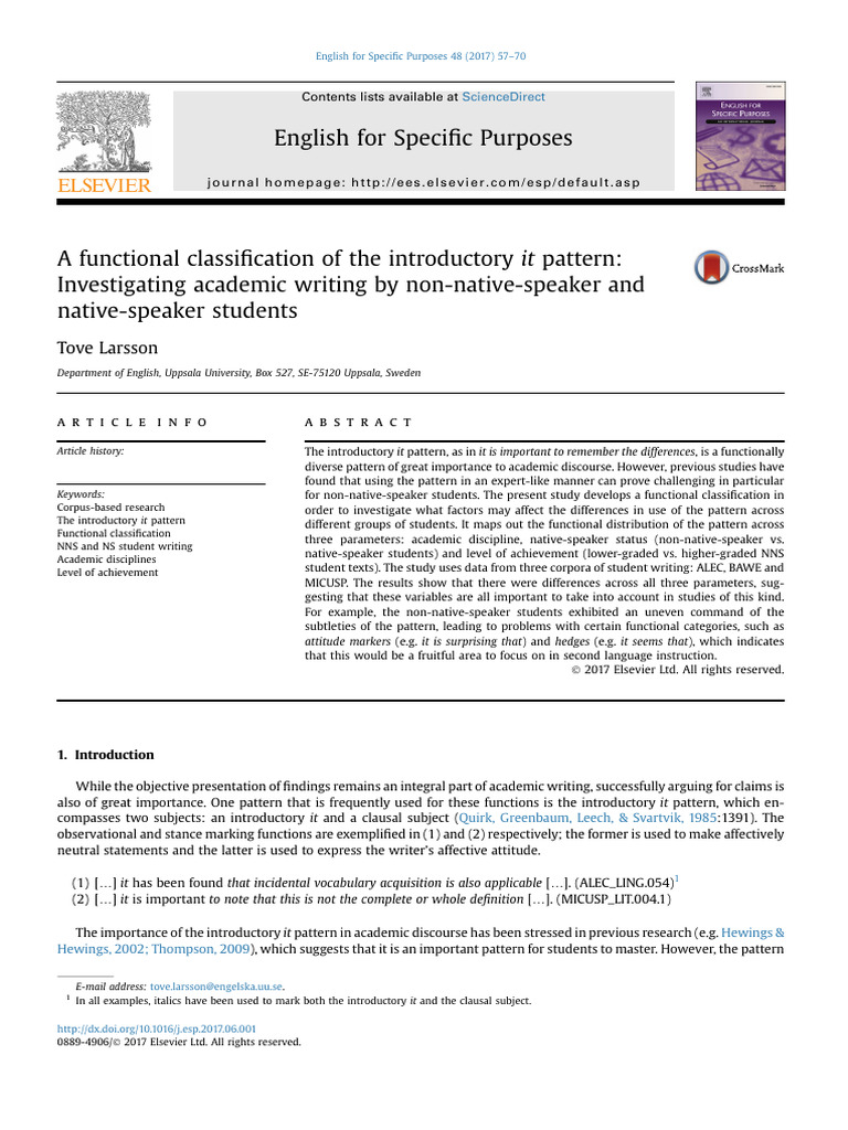 A FUNCTIONAL CLASSIFICATION OF IT | PDF | Semantics | Word