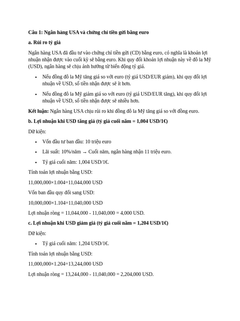 Bài tập chương 7 TTTC | PDF