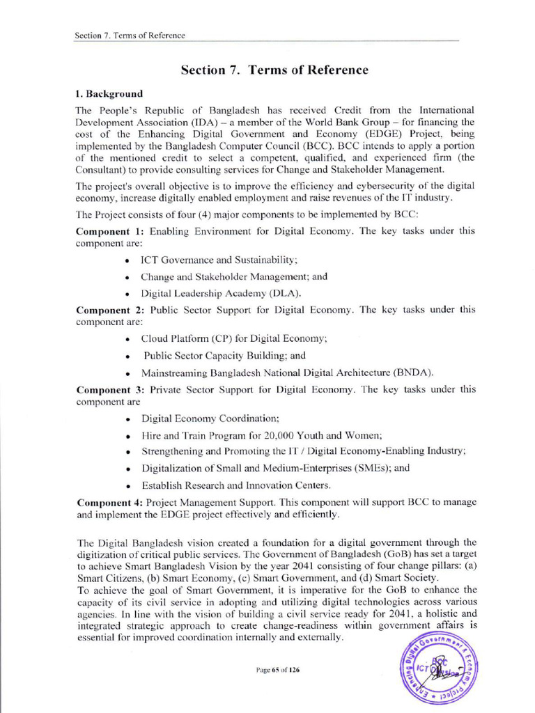 Terms of Reference (TOR) | PDF
