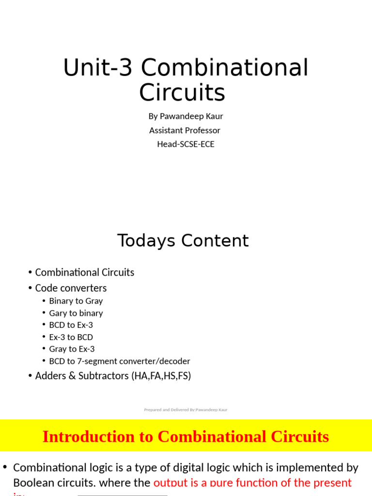 Unit5 Adders Subtractors | PDF | Digital Electronics | Computer Engineering