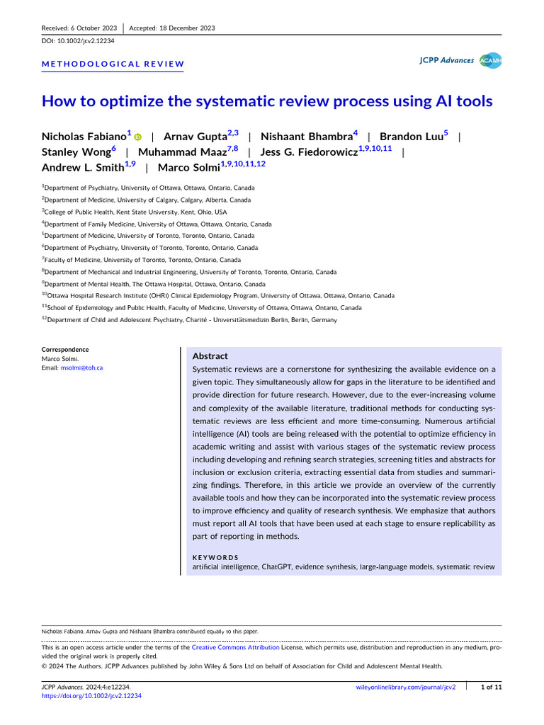 retrieve | PDF | Systematic Review | Artificial Intelligence