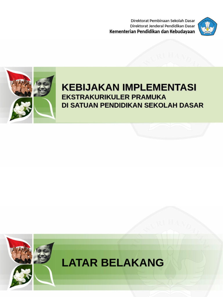 31 Paparan Kebijakan Eks Pramuka-1 | PDF