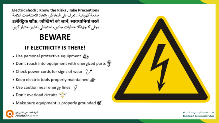 Electric Shock Know The Risks, Take Precautions | PDF