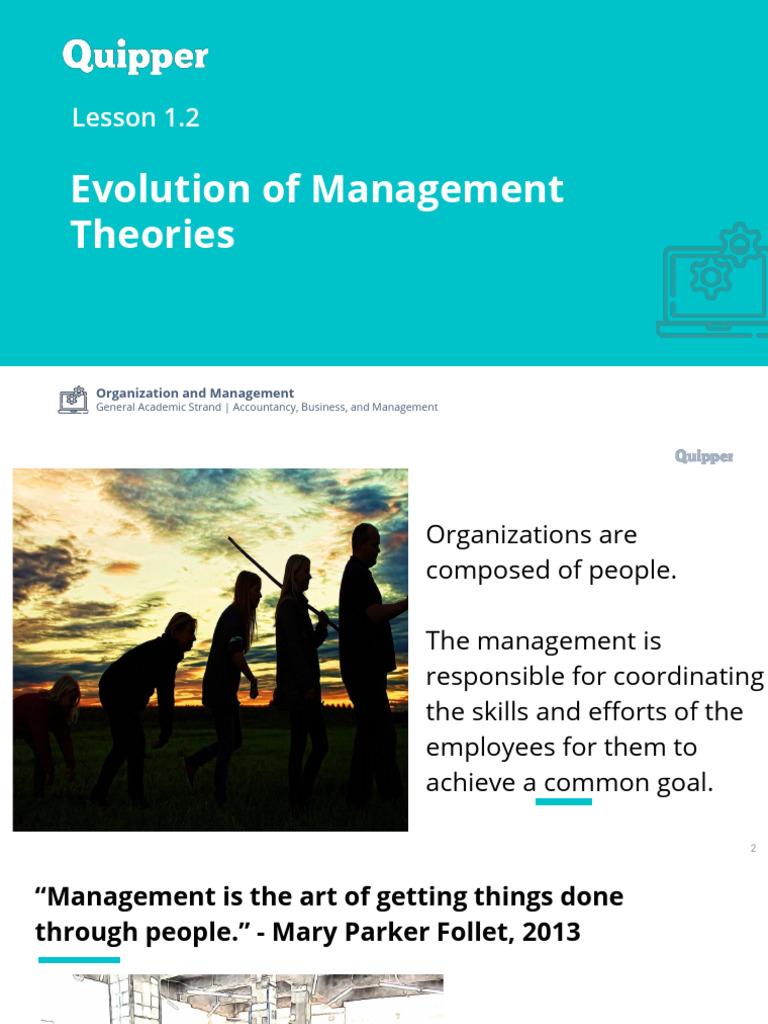 Evolution of Management Theories | PDF | Theory | Business