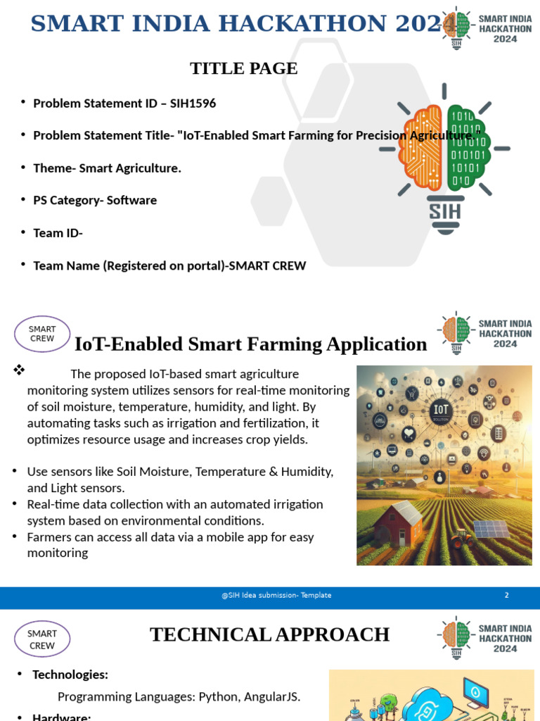 IoT-Enabled Smart Farming For Precision Agriculture | PDF | Agriculture | Natural Environment