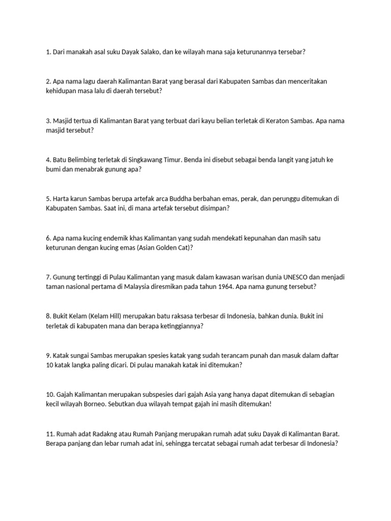 Latihan Soal LCC Part 1 (1-50) | PDF