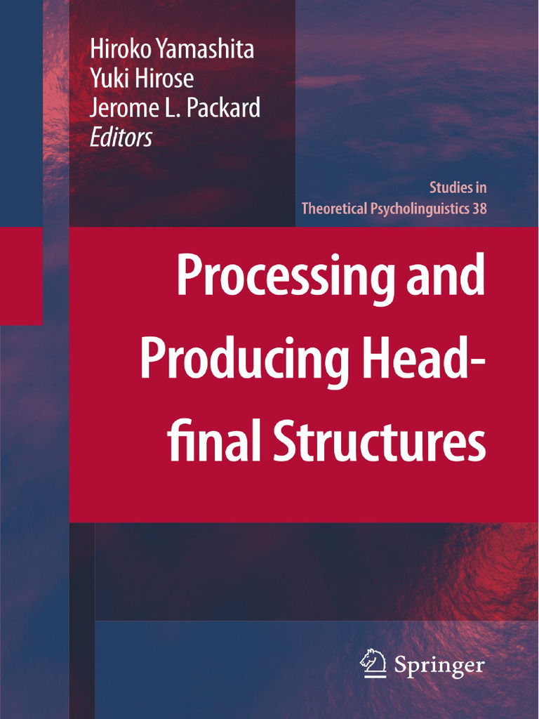Processing and Producing Head-Final Structures | PDF | Parsing | Clause