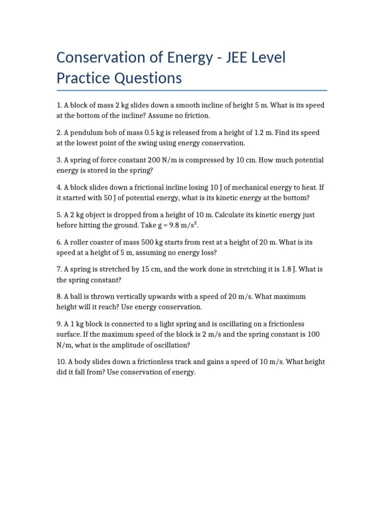 Energy Conservation | PDF