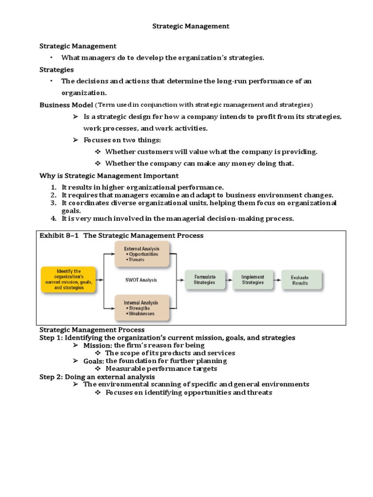 Strategic Management | PDF | Strategic Management | Competitive Advantage
