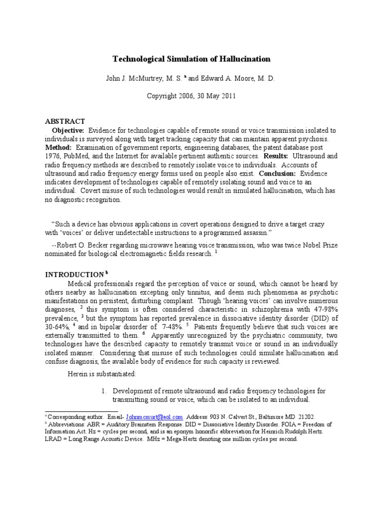 Technological Simulation Hallucination | PDF | Hertz | Radar
