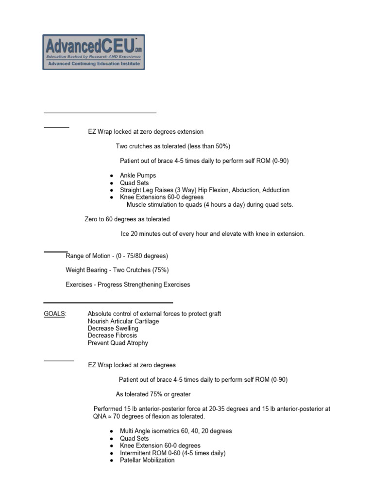 PCL Reconstruction - Single Tunnel | PDF | Anatomical Terms Of Motion ...