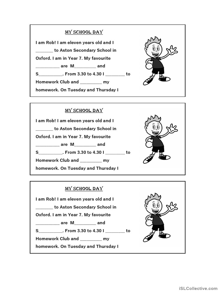 My School Day | PDF