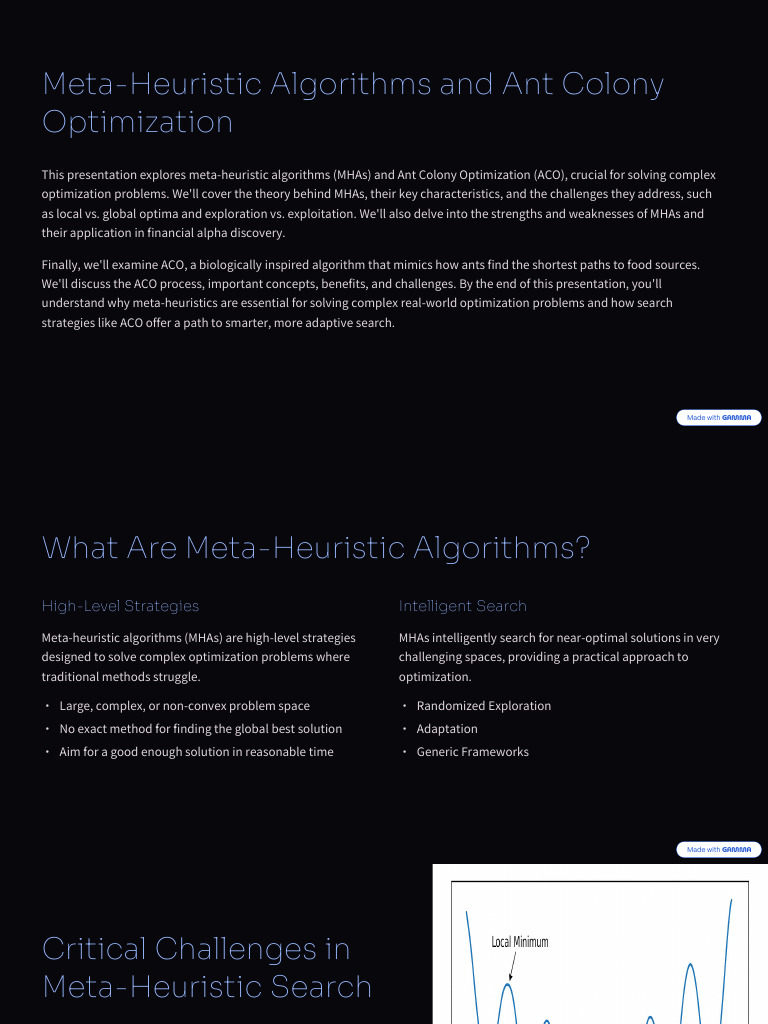 Meta Heuristic Algorithms and Ant Colony Optimization | PDF | Mathematical Optimization ...
