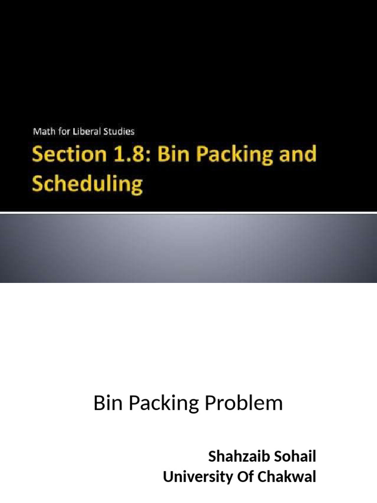Bin Packing | PDF