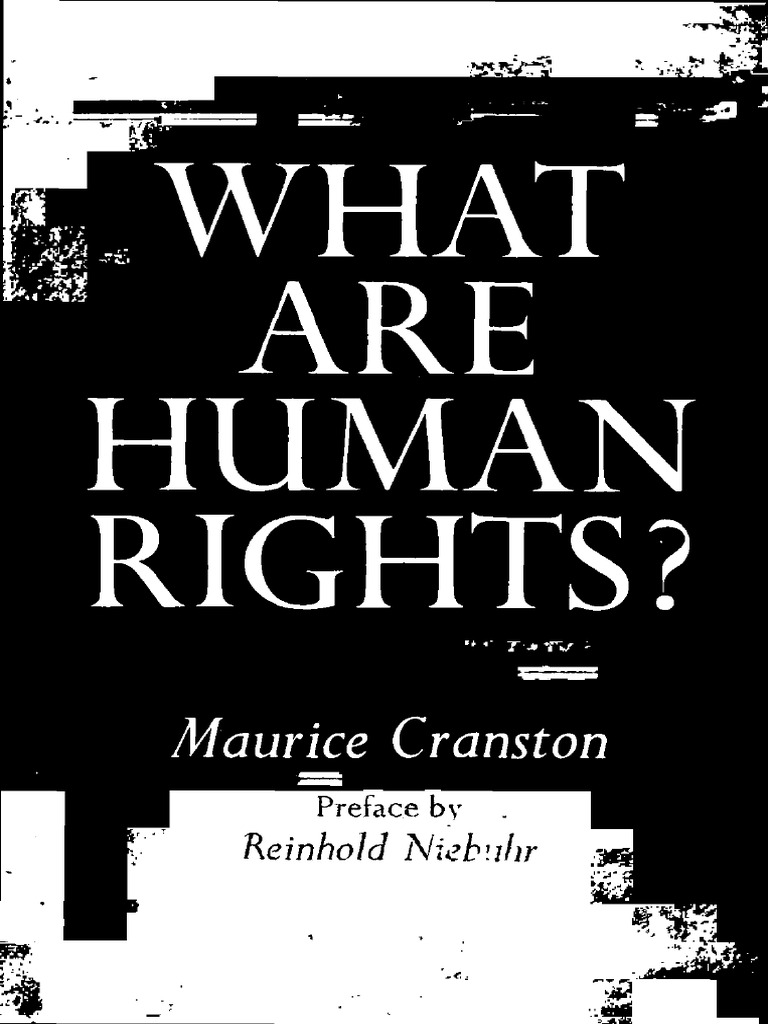 Maurice Cranston - What Are Human Rights - Basic Books (1962) | PDF | Natural Law | Positivism