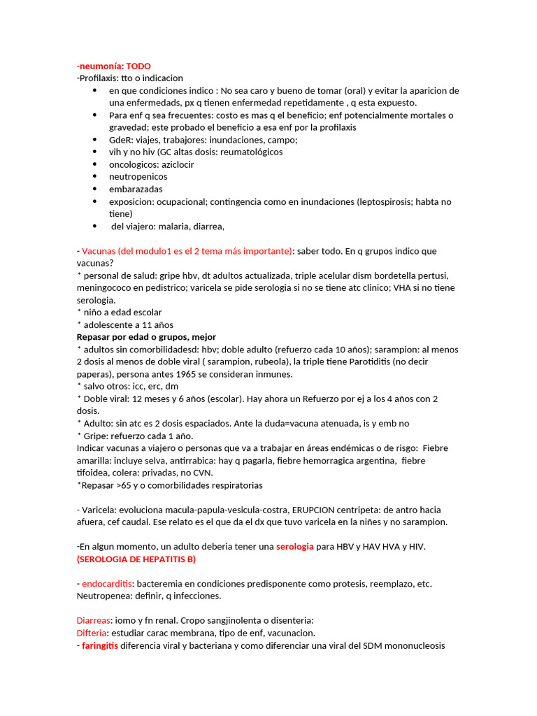 Compilados Tips Praticos Infecto | PDF | Sarampión | Vacunas