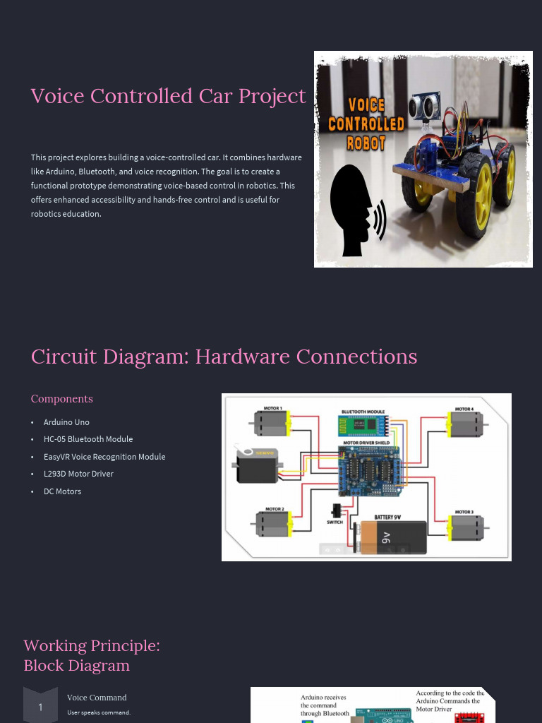 Voice Controlled Car Project | PDF | Arduino | Bluetooth