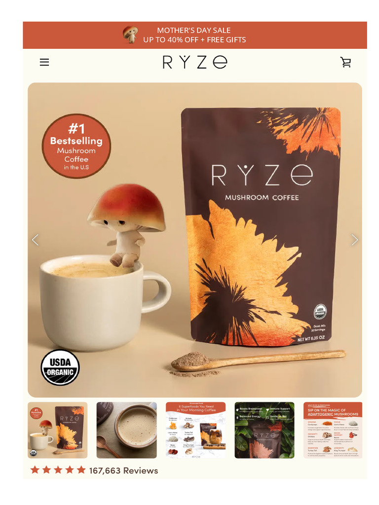 WWW Ryzesuperfoods Com Products Mushroom Coffee NBT Nb:adwords:g ...
