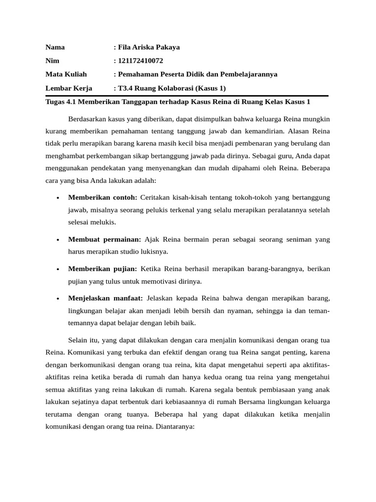 T4.3 Ruang Kolaborasi PPDP Kasus 1 | PDF