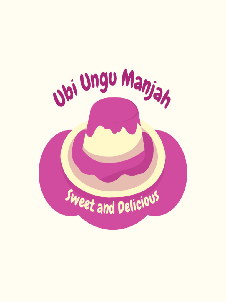 Purple Cream Simple Pudding Logo | PDF