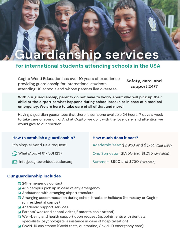 24/7 Guardianship for International Students | PDF | Legal Guardian ...