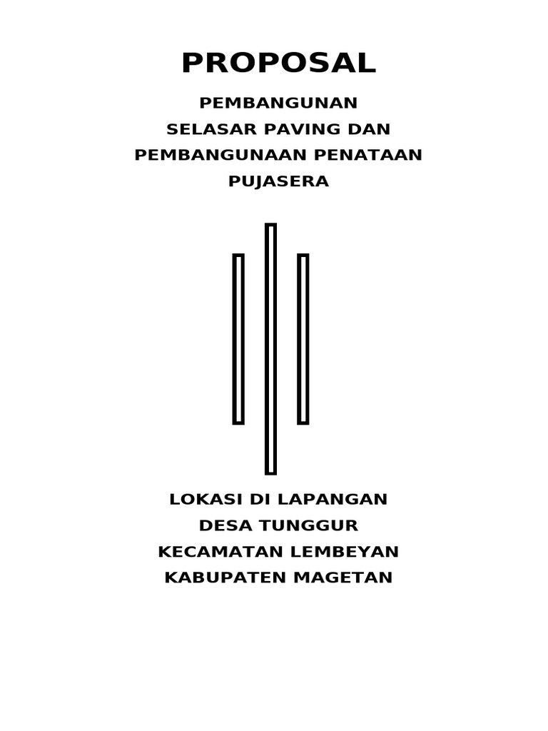 Proposal Taman Tunggur | PDF