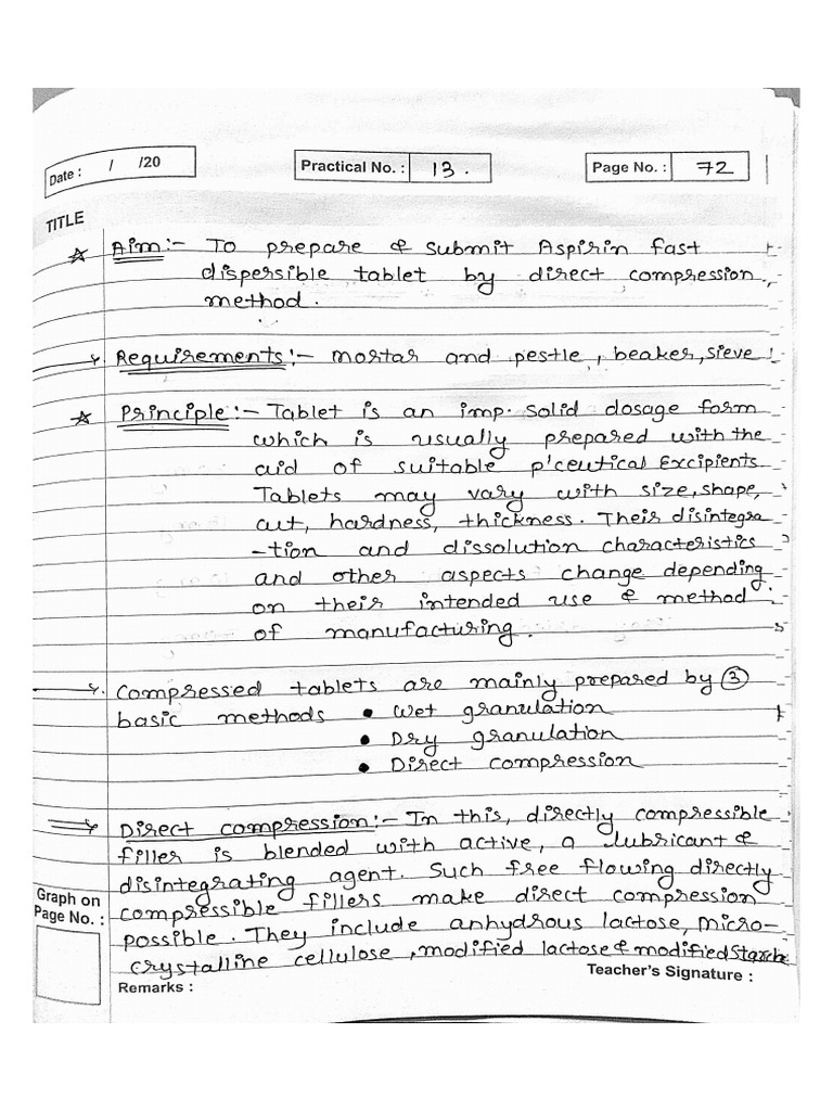 Chart Form Practical | PDF