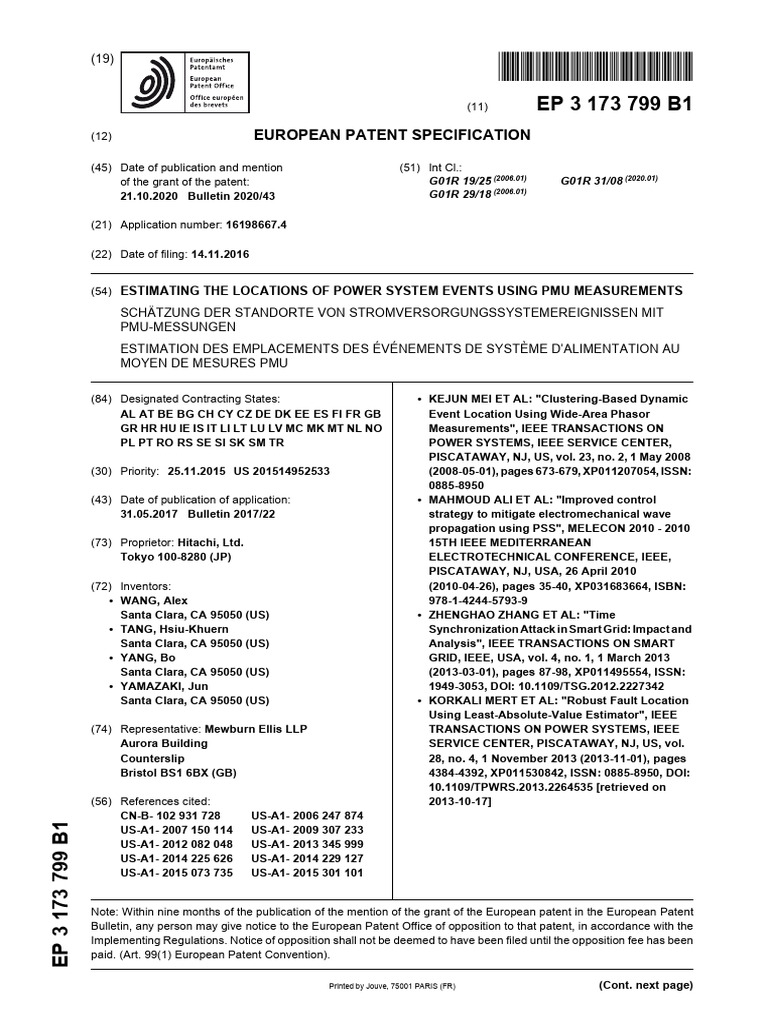 Estimating the Locations of Power System Events Using Pmu Measurements ...