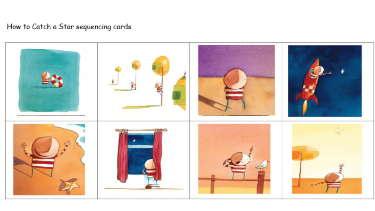 How To Catch A Star 8 Sequencing Cards | PDF