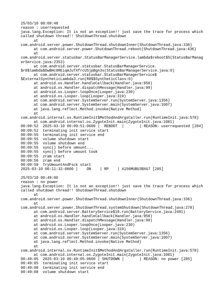 Power Off Reset Reason Backup | PDF | Java (Programming Language) | Programming Paradigms