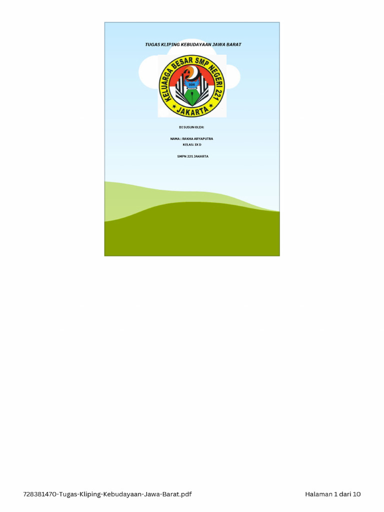 Tugas Kliping Kebudayaan Jawa Barat - PDF - 20250518 - 133355 - 0000 | PDF