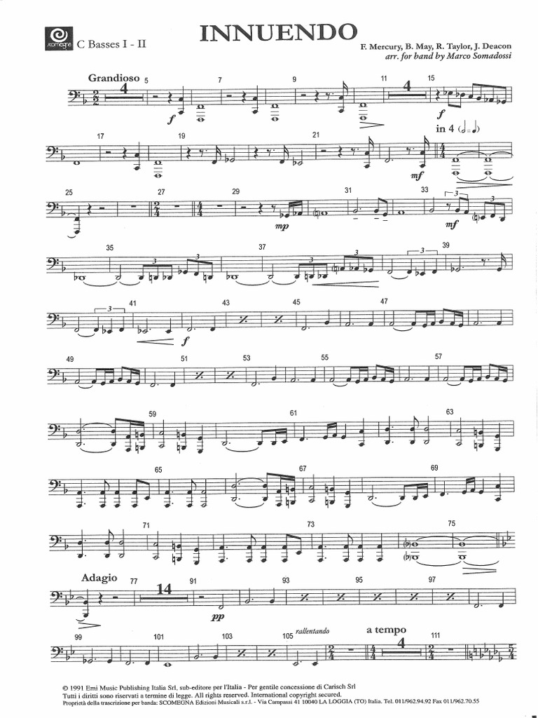 Innuendo - Bass 1 & 2 | PDF