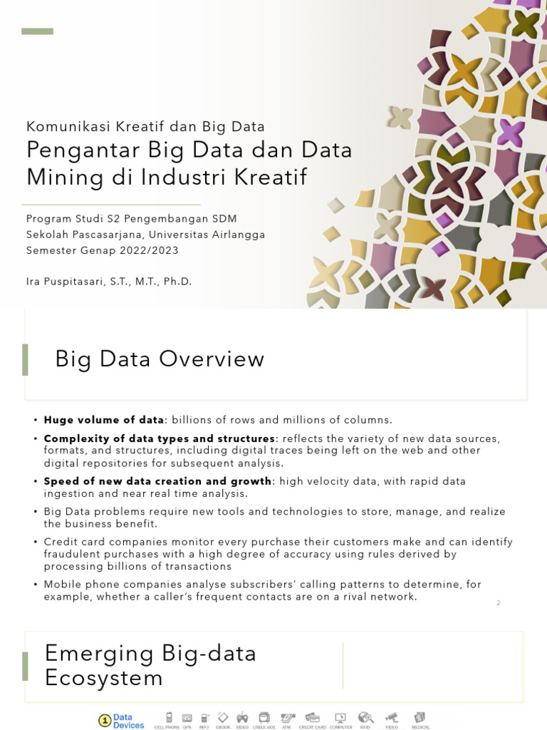 7 KBD Pengantar Big Data Dan Data Mining | PDF | Statistical Classification | Big Data