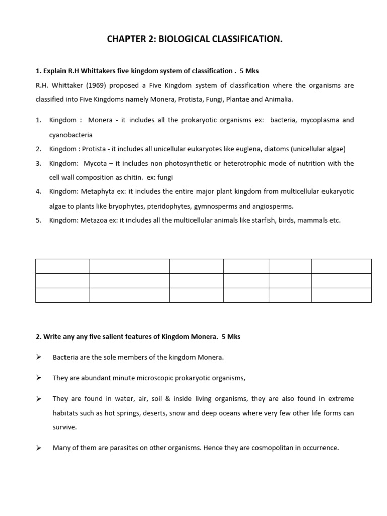 2 - Biological Classification | PDF | Protozoa | Fungus