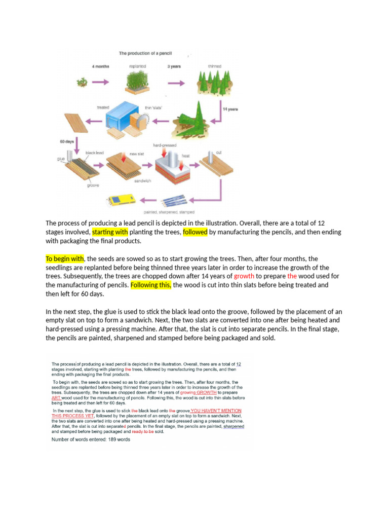 Lead Pencil Process KTDC Writing Part 2 Processs | PDF